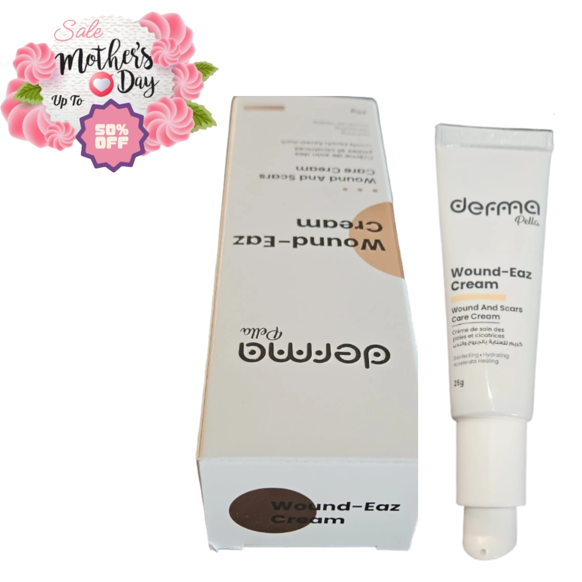 Derma Pella Scar-Fade Cream 25g - Wound-Eaz Formula for Fast Healing ...